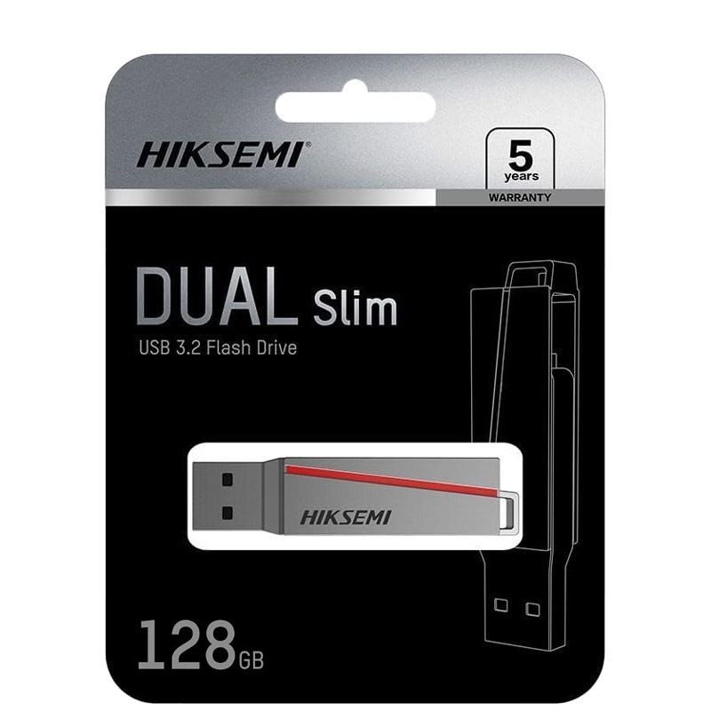 HIKSEMI 128GB USB 3.2 Dual Slim USB Flash Drive (Up to 130MB/s) - RMN ...